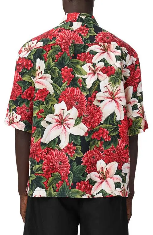 ALLSAINTS Hokkaido Floral Camp Shirt