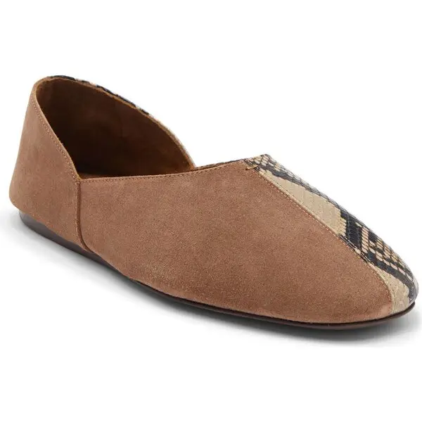 Khaite Jane Snakeskin Embossed Ballet Flat