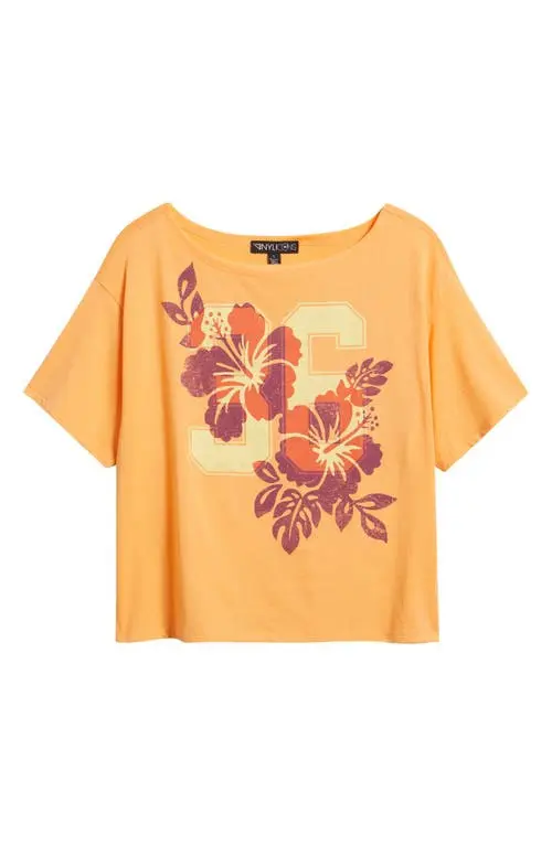 VINYL ICONS Floral Graphic T-shirt