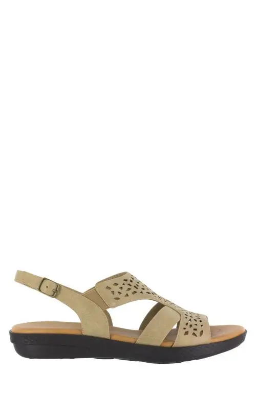 EASY WORKS BY EASY STREET Bolt Perforated Strappy Sandal