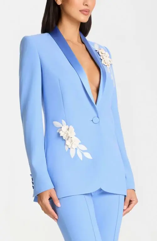 NADINE MERABI Allegra Floral Appliqué Blazer