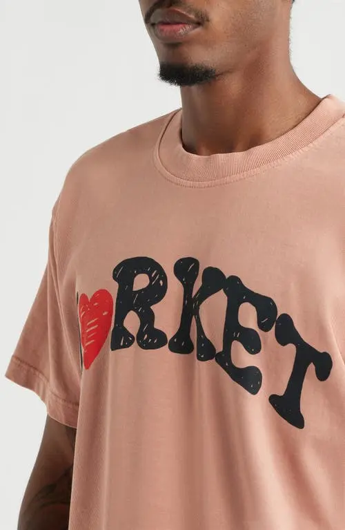MARKET Heart Arc Cotton Graphic T-shirt