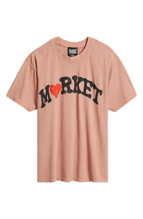 MARKET Heart Arc Cotton Graphic T-shirt