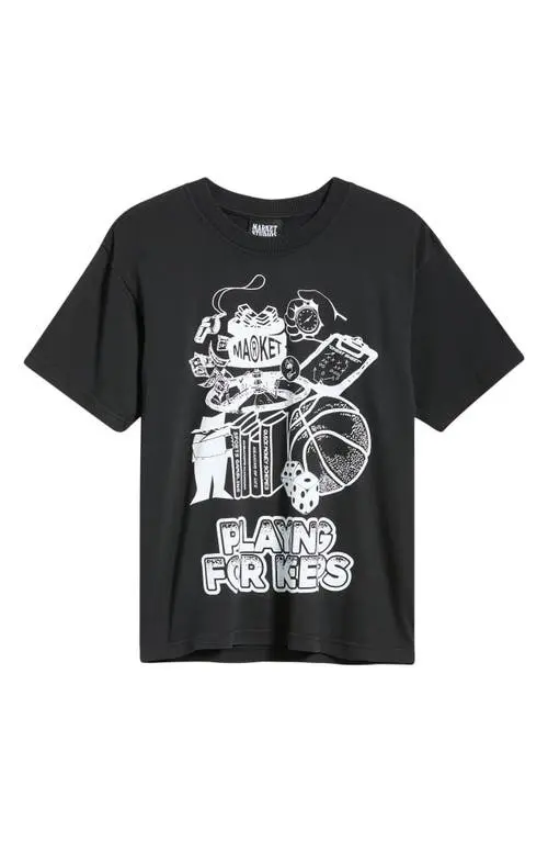 MARKET Playing For Keeps Cotton Graphic T-shirt