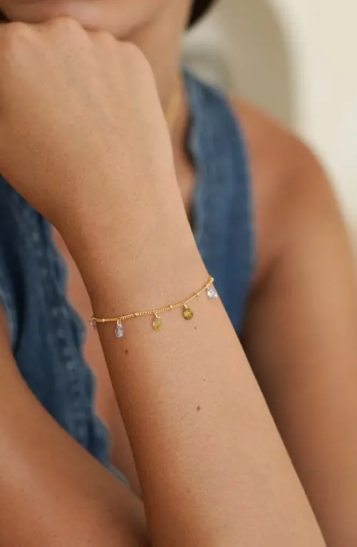 Estée Lauder Multi Cubic Zirconia Drop Bracelet