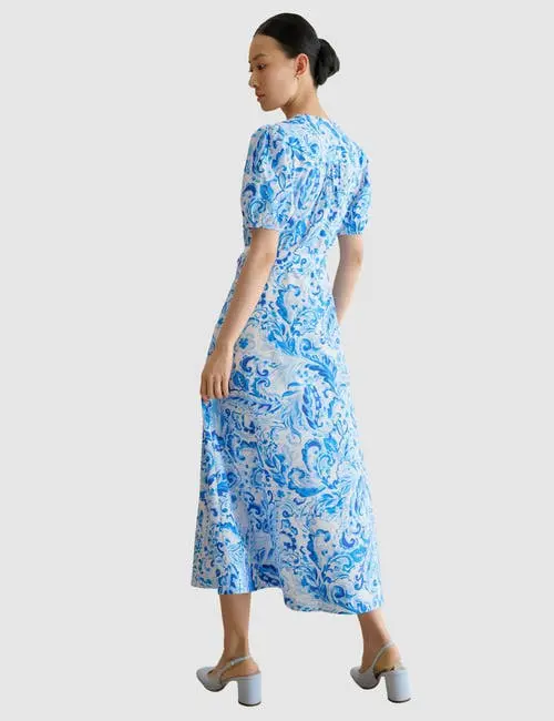 HOBBS LONDON Libby V-neck Midi Dress