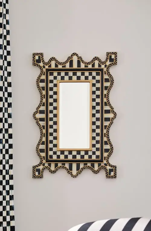 MACKENZIE-CHILDS Courtly Check Small Wall Mirror
