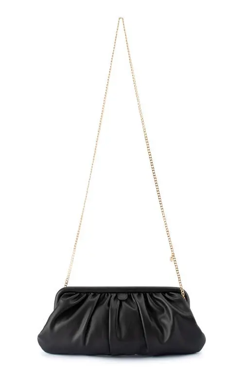 OLGA BERG Catherine Frame Clutch - Black