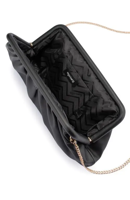 OLGA BERG Catherine Frame Clutch - Black