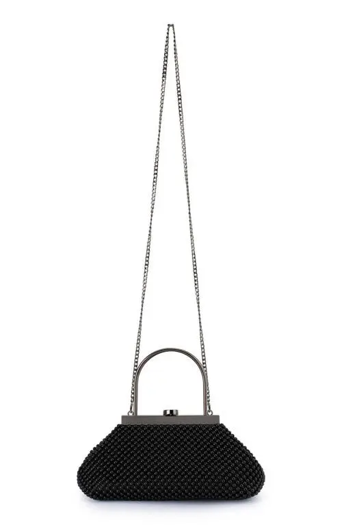 OLGA BERG Mimi Ball Mesh Frame Bag