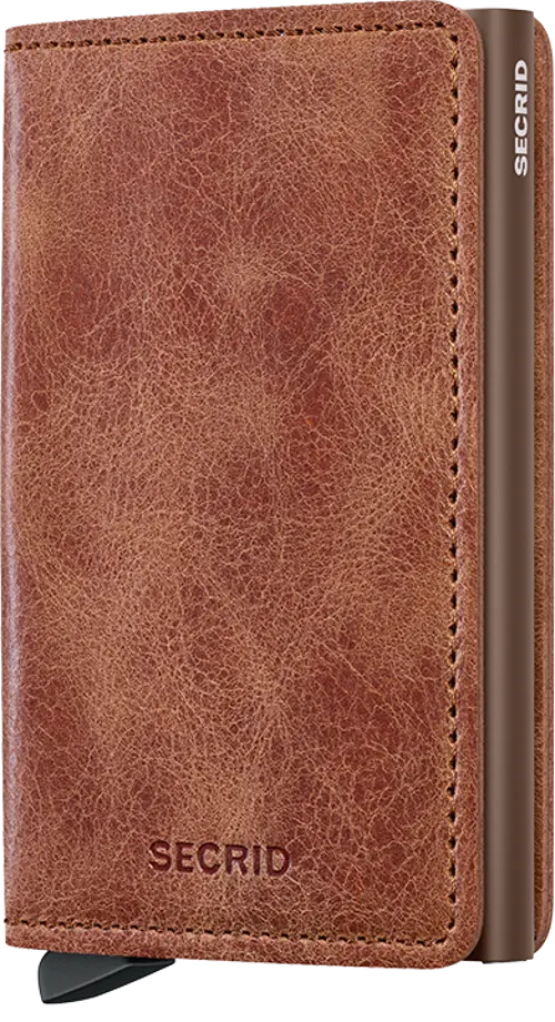 SECRID Slimwallet Vintage - Cognac
