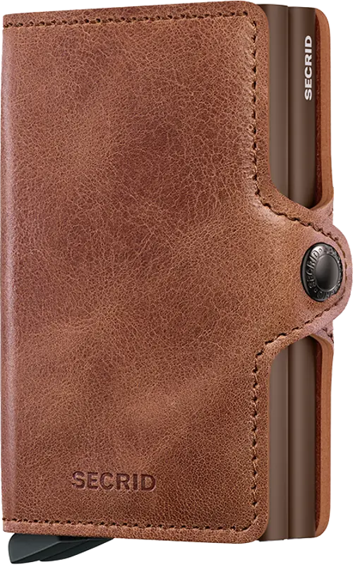 SECRID Twinwallet Vintage - Cognac