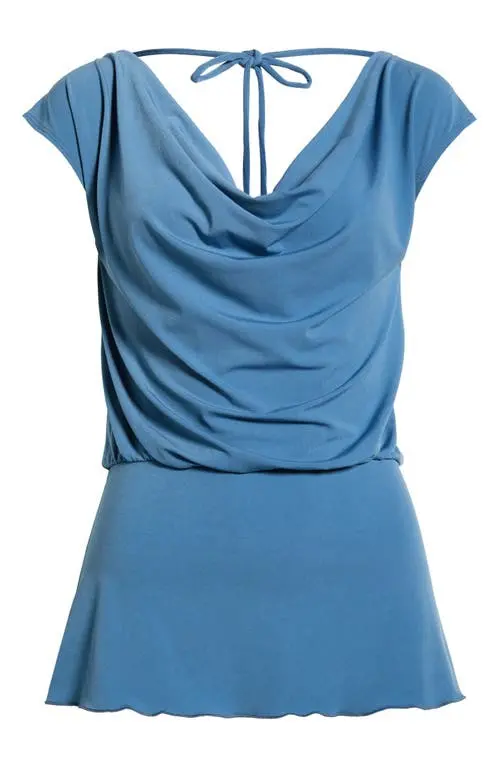 BELLA VENICE Maya Cowl Neck Minidress