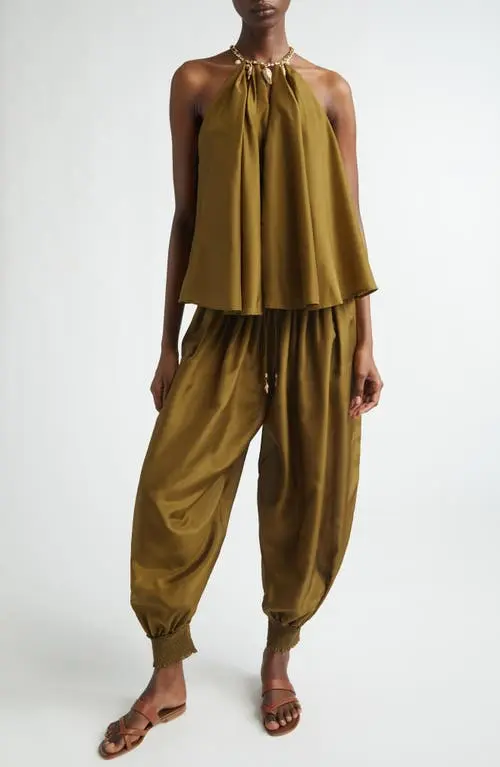Zimmermann Mahon Silk Habutae Halter Top