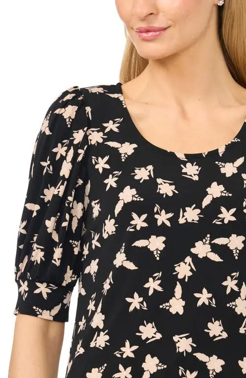 CECE DUPRAZ Floral Knit Top
