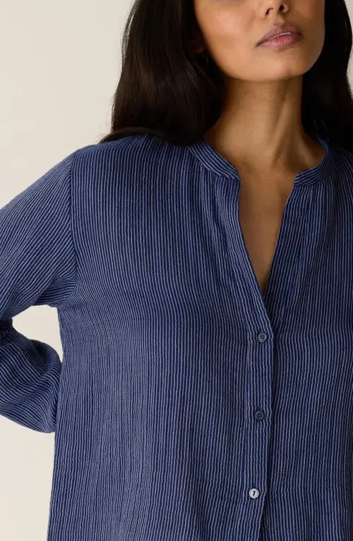 Eileen Fisher Organic Cotton Striped Shirt