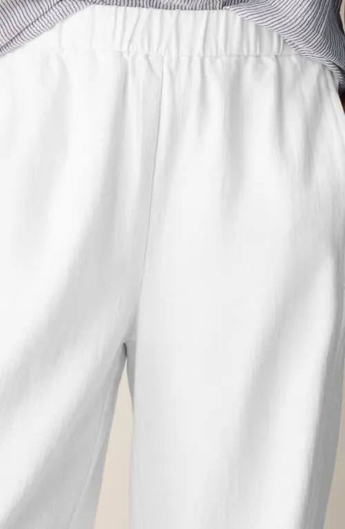 Eileen Fisher Organic Cotton & Organic Linen Ankle Lantern Pants