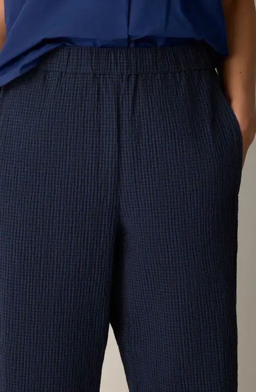 Eileen Fisher Ankle Lantern Pants In Organic Cotton Gauze
