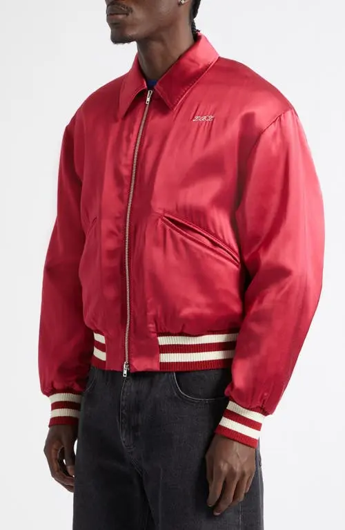 SECOND / LAYER Aces Satin Club Jacket