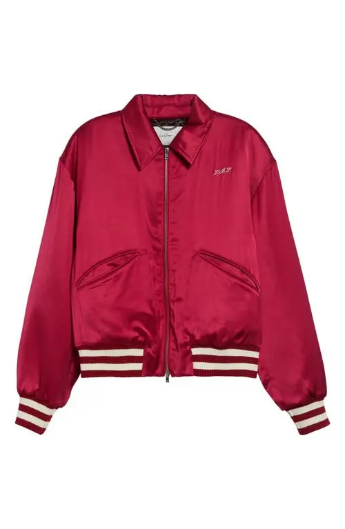 SECOND / LAYER Aces Satin Club Jacket