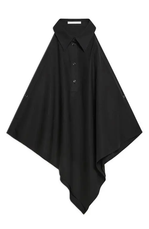 Helmut Lang Sleeveless Cotton Shirt - Black