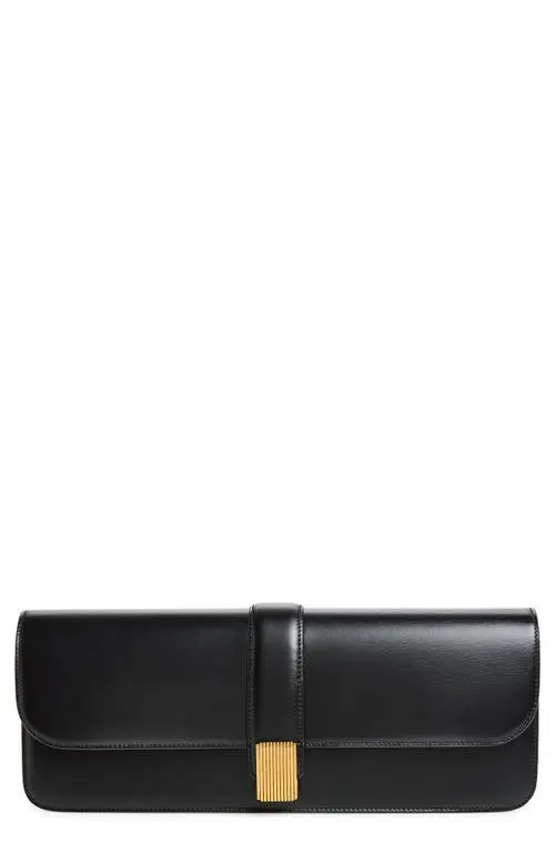 Khaite Blake Leather Clutch - Black