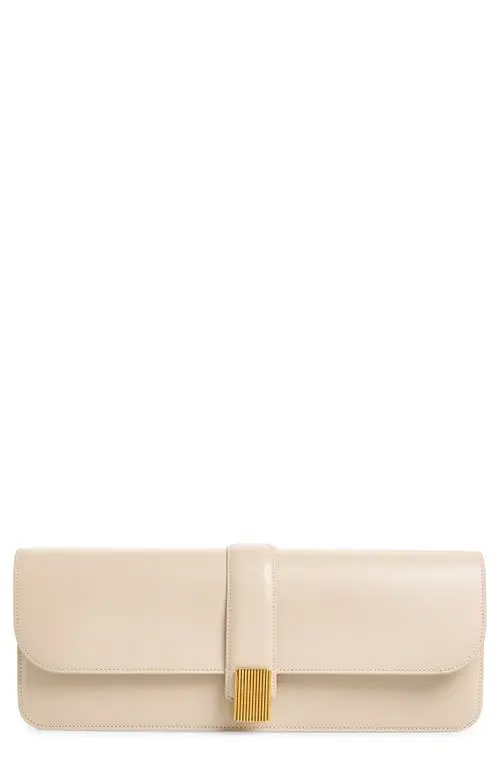 Khaite Blake Leather Clutch - Burro