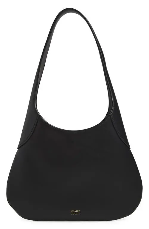 Khaite Small Joan Leather Hobo Bag - Black