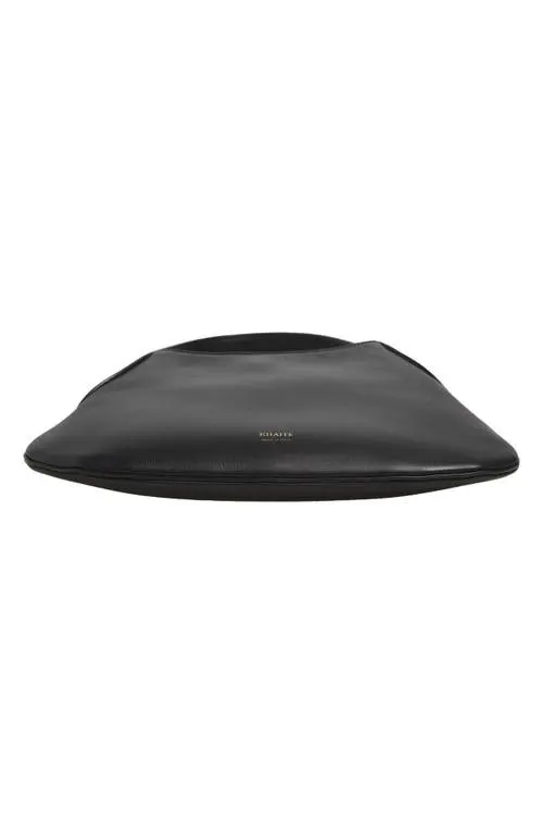 Khaite Small Joan Leather Hobo Bag - Black