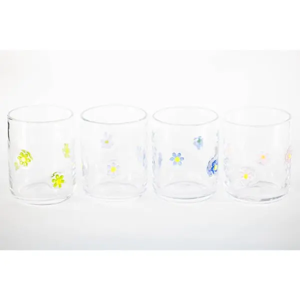 JEANNE FITZ Assorted Flowers Icon Glasses - Multi