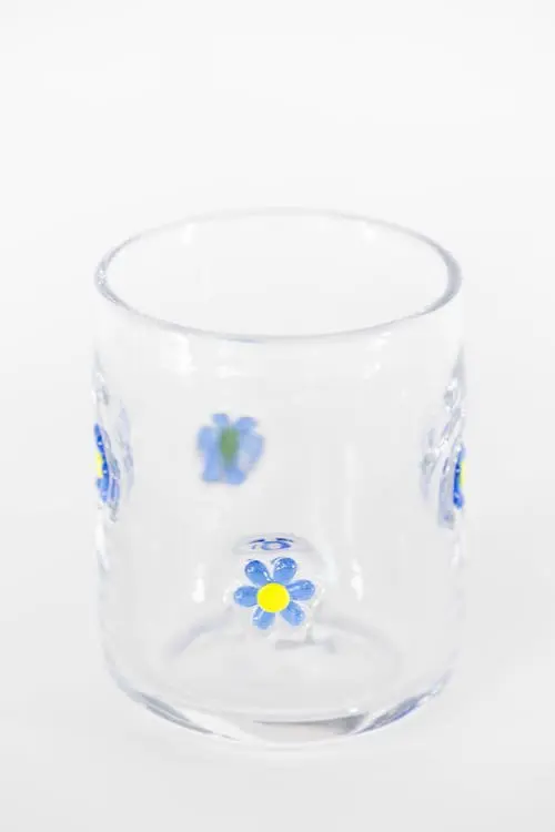 JEANNE FITZ Assorted Flowers Icon Glasses