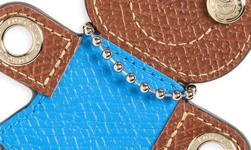 Longchamp Les Champs Leather Key Ring