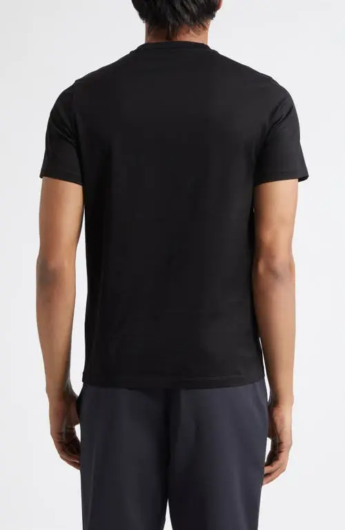 Moncler Logo Embroidered Cotton T-shirt