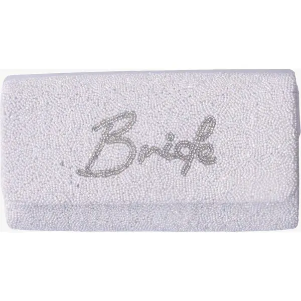ISLAND TO EAST SIDE Bride Medium Structured Bag - White/silver