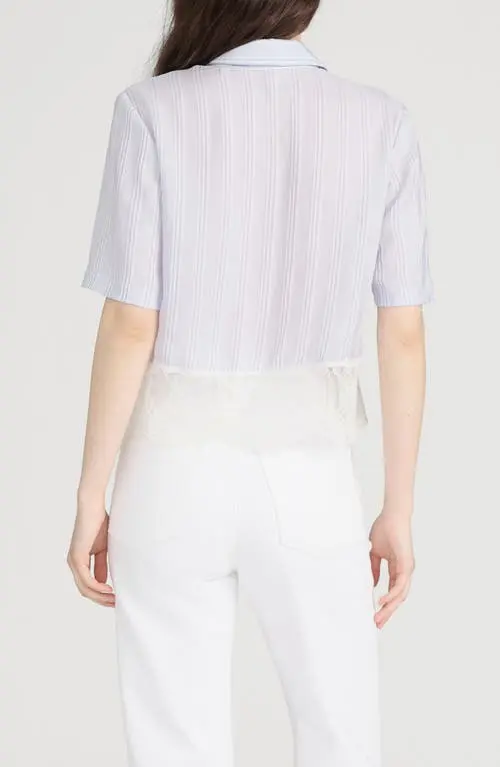FRAME The Stripe Silk Shirt