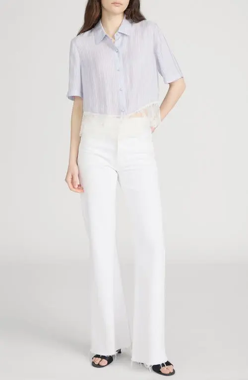 FRAME The Stripe Silk Shirt