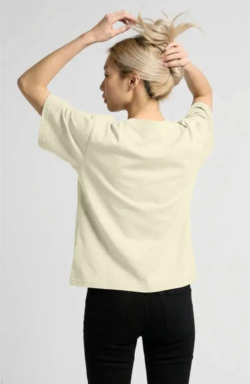 DALIX Lil Heart Relaxed Midweight Jersey Tee - Butter