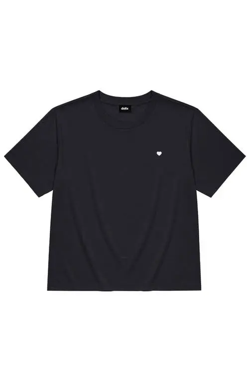 DALIX Lil Heart Relaxed Midweight Jersey Tee - Ink Blue