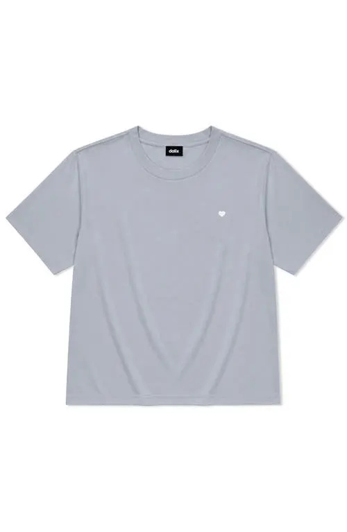 DALIX Lil Heart Relaxed Midweight Jersey Tee - Powder
