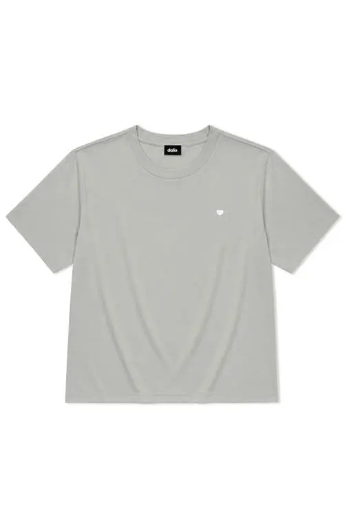 DALIX Lil Heart Relaxed Midweight Jersey Tee - Storm Gray
