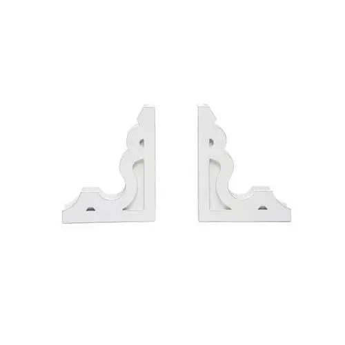 FORESIDE HOME AND GARDEN Set Of 2 Wood Corbel Bookendsforeside Home & Garden