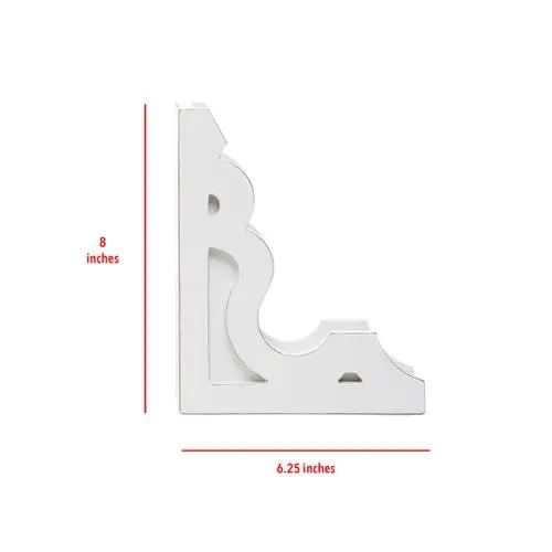 FORESIDE HOME AND GARDEN Set Of 2 Wood Corbel Bookendsforeside Home & Garden