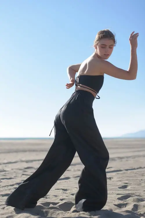 NUAJE NUAJE Mia Linen Twill Wide-leg Pants