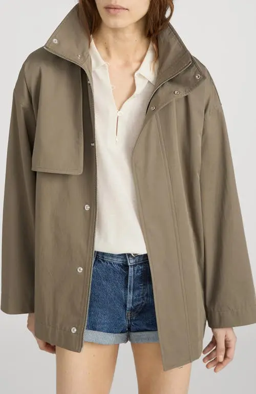 FRAME The Short Field Trench Coat - Army
