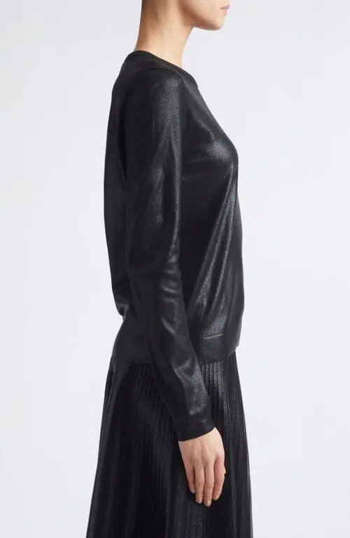 Partow Eldridge Metallic Knit Sweater