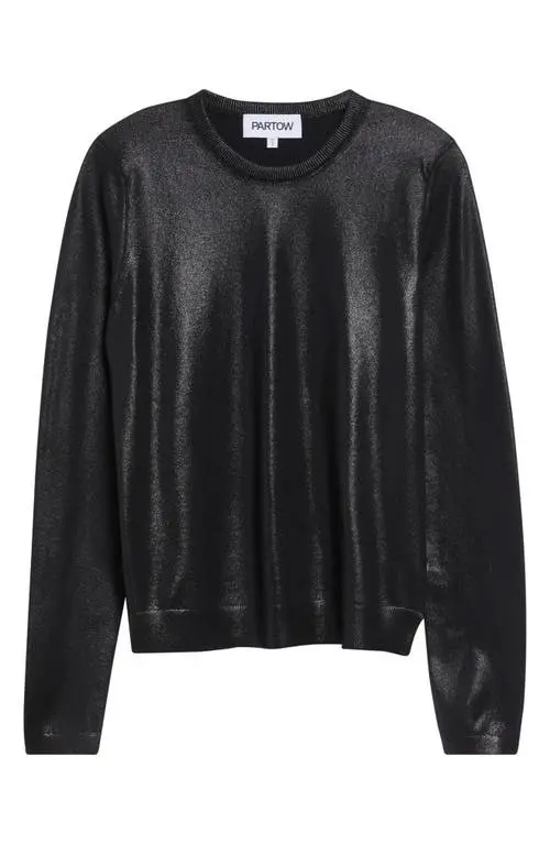 Partow Eldridge Metallic Knit Sweater