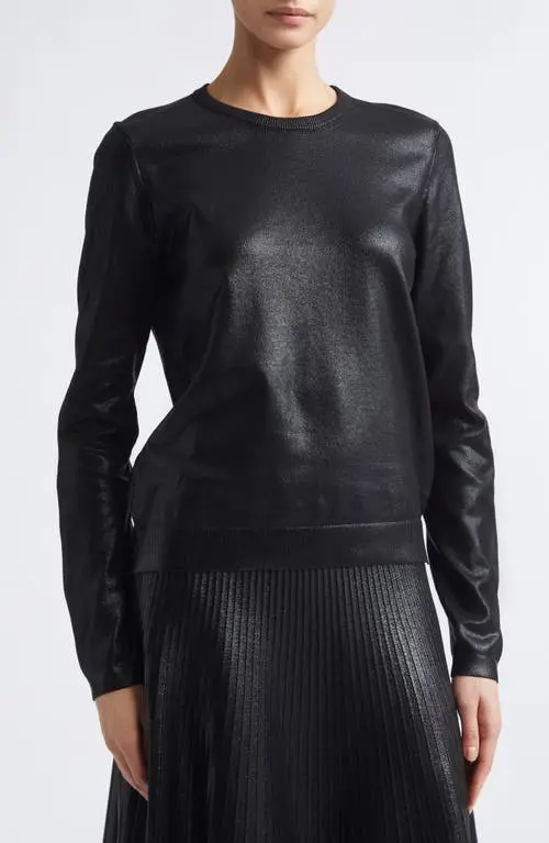 Partow Eldridge Metallic Knit Sweater