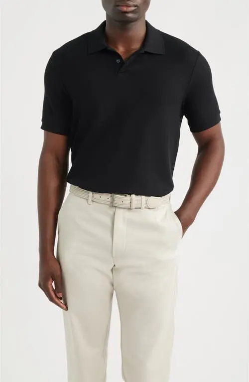 Nordstrom Pima Cotton Piqué Polo - Black