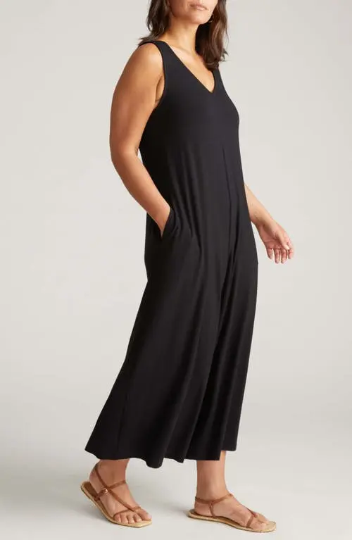 Universal Standard Sleeveless Wide Leg Jumpsuit - Black