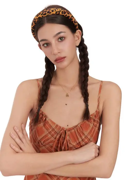OLAH Leopard Silk Headband